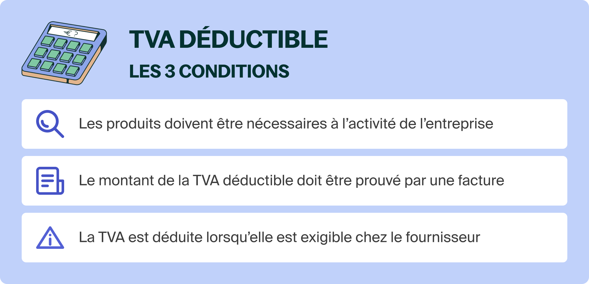 TVA déductible : mode d’emploi