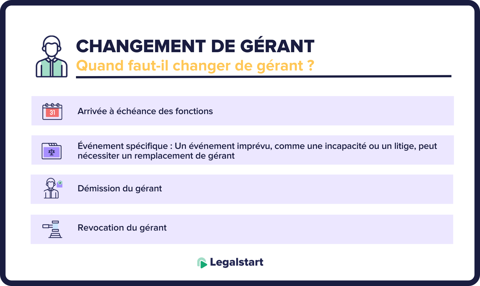 Changement de gérant : guide 2025