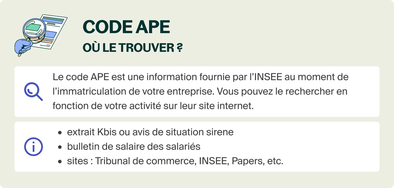 Quel code APE pour mon entreprise