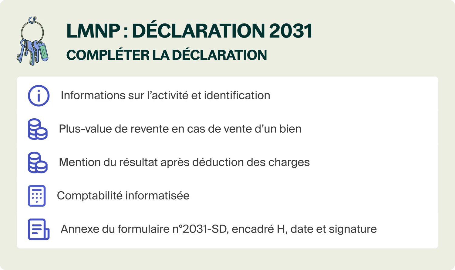 Déclaration 2031 : mode d’emploi