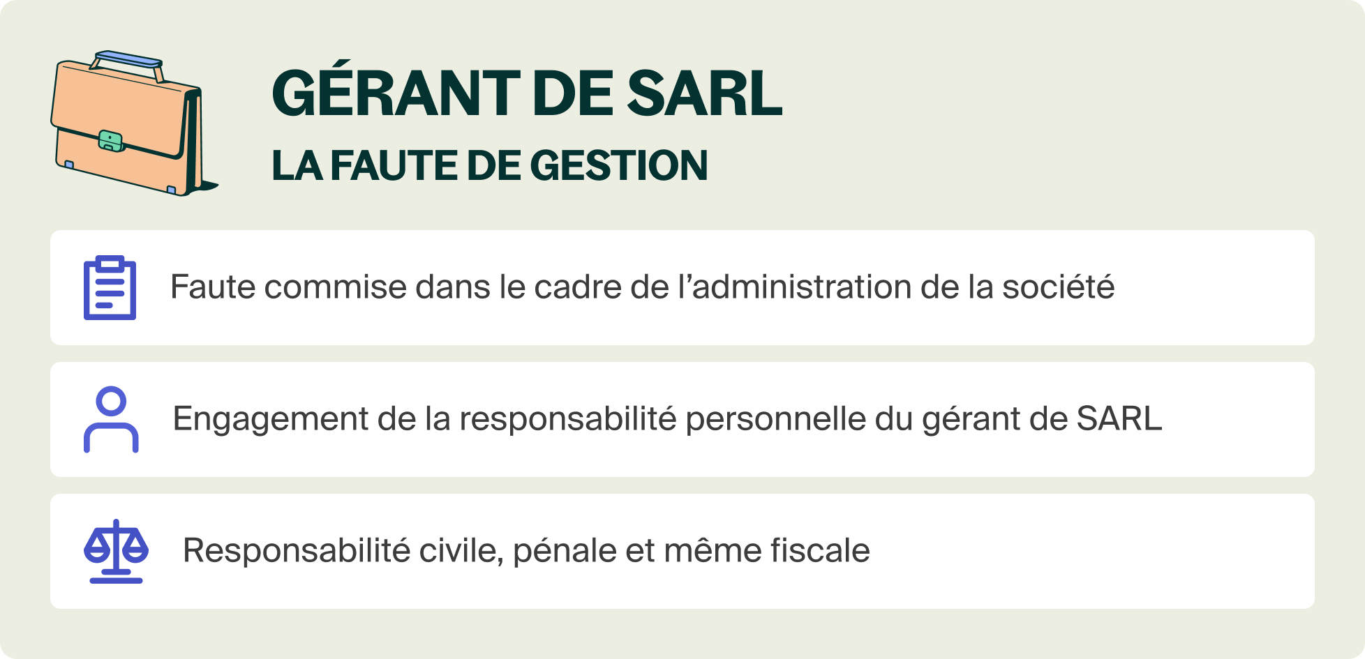 Faute de gestion d’un gérant de SARL : quelles conséquences