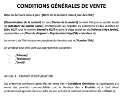 Conditions générales de vente : tout savoir sur les CGV