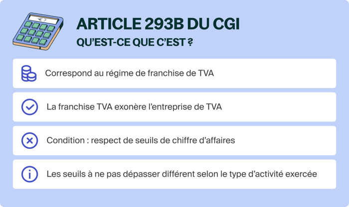 TVA non applicable art. 293B du CGI : de quoi s’agit-il